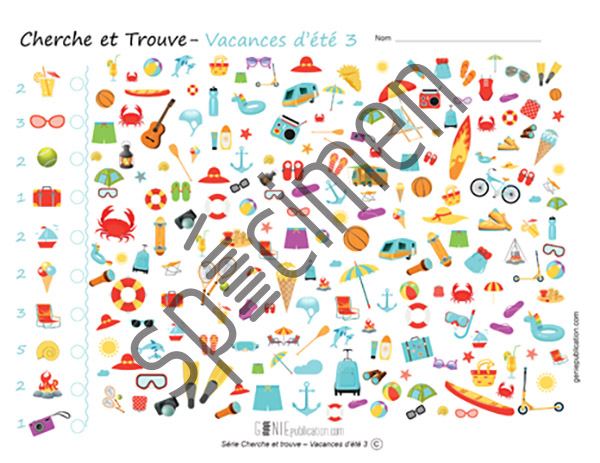 Géniepublication | Catalogue | Cherche et trouve – Vacances d'été 3