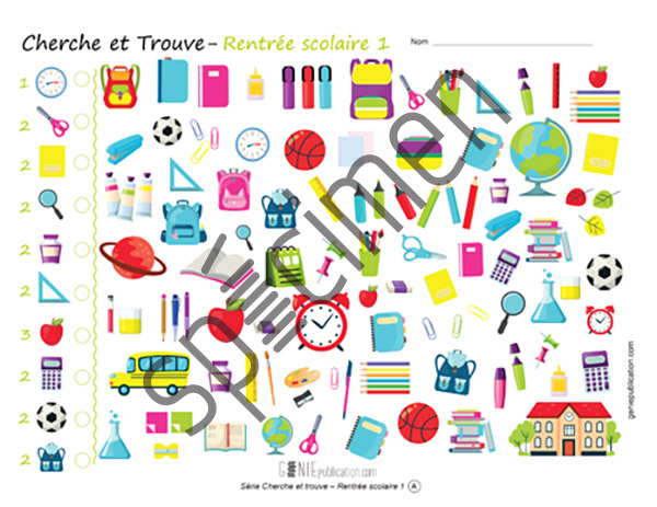 Géniepublication | Catalogue | Cherche et trouve – Rentrée 1