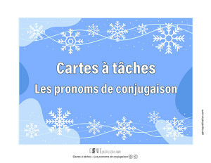 Géniepublication | Catalogue | Cartes à tâches – Les pronoms de conjugaison