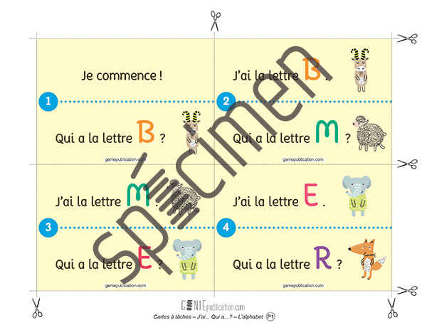 Géniepublication | Catalogue | Cartes à tâches – J’ai… Qui a… ? – L ...