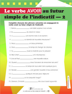 Géniepublication | Catalogue | Le verbe avoir au futur simple de l ...