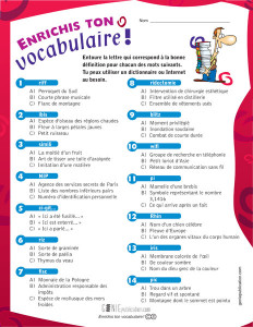 Géniepublication | Catalogue | Enrichis ton vocabulaire