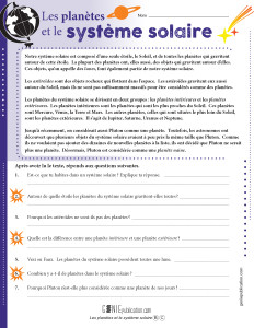 Géniepublication | Catalogue | Les planètes et le système solaire