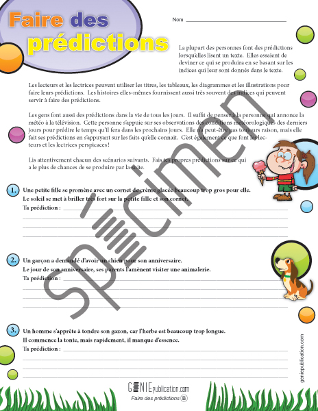 Géniepublication | Catalogue | Faire des prédictions