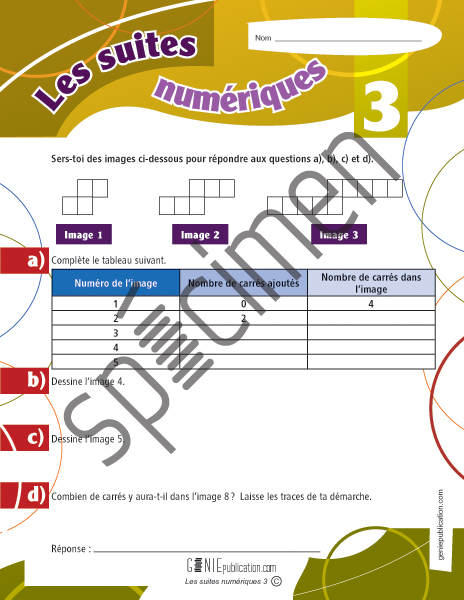 Géniepublication | Catalogue | Les suites numériques 3