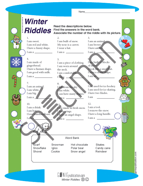 Géniepublication | Catalogue | Winter Riddles