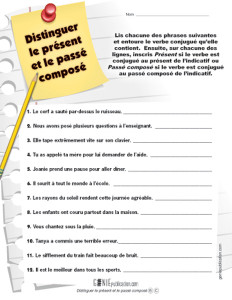 Géniepublication | Catalogue | Distinguer le présent et le passé composé