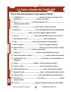 Géniepublication | Catalogue | Le futur simple